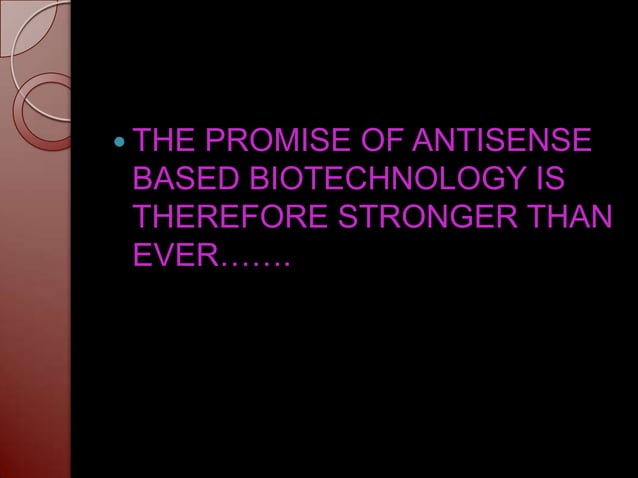 Antisense oligonucleotide therapy | PPTX