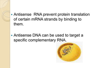 Antisense oligonucleotide therapy | PPTX