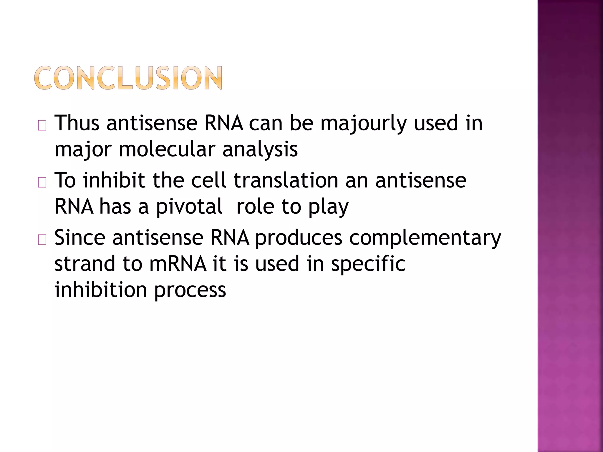 Antisense rna | PPTX