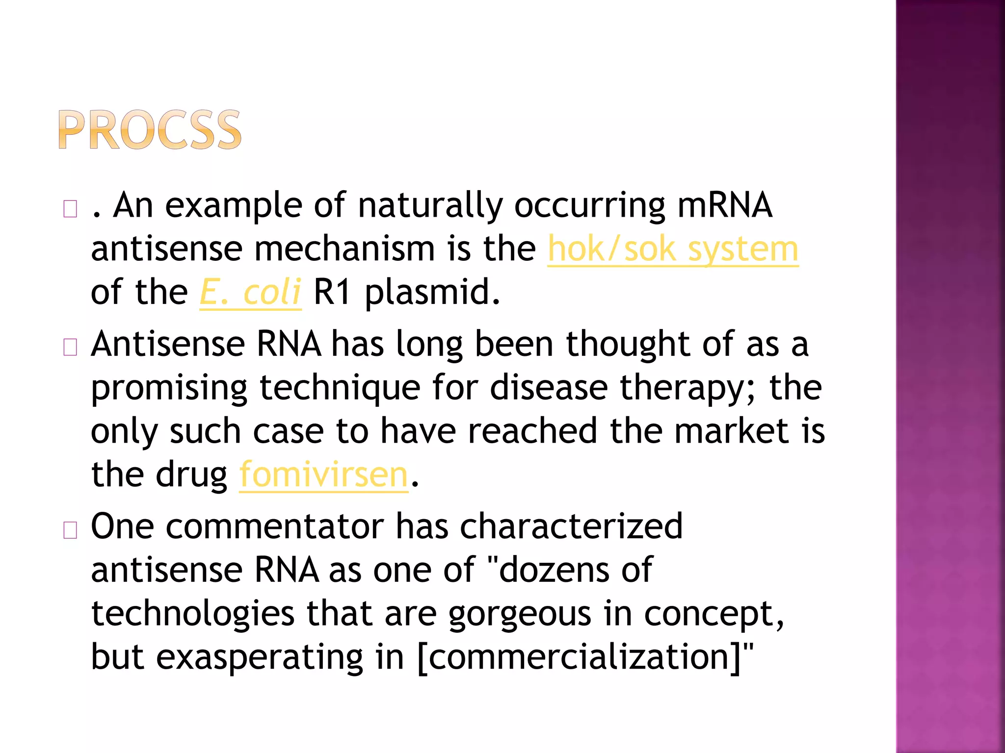 Antisense rna | PPTX