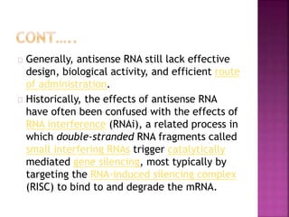 Antisense rna | PPTX