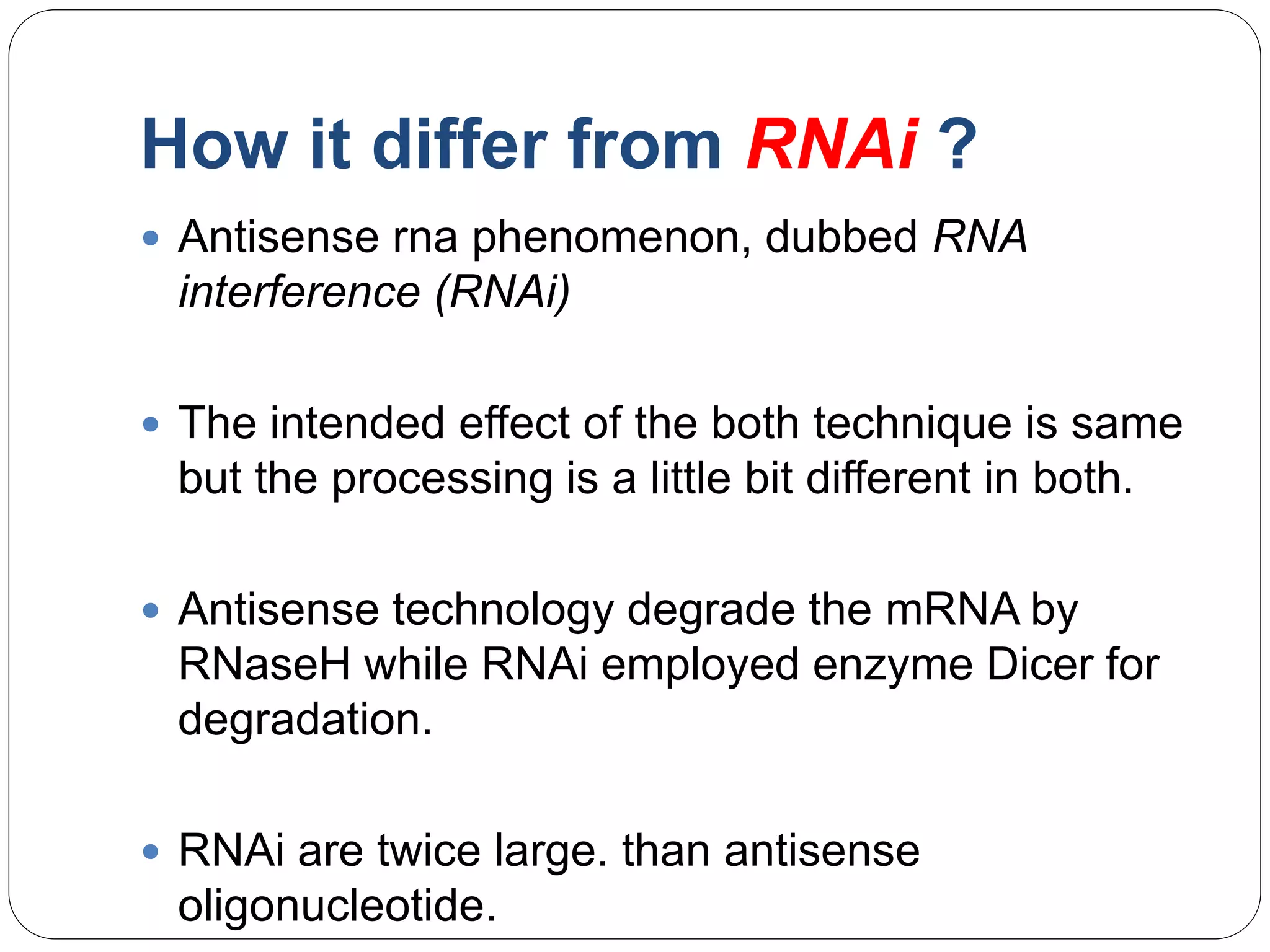 Antisense Rna | PPT