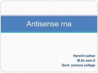 Antisense Rna | PPT