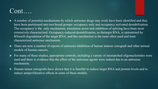 Antisense rna | PPTX | Genetics | Science