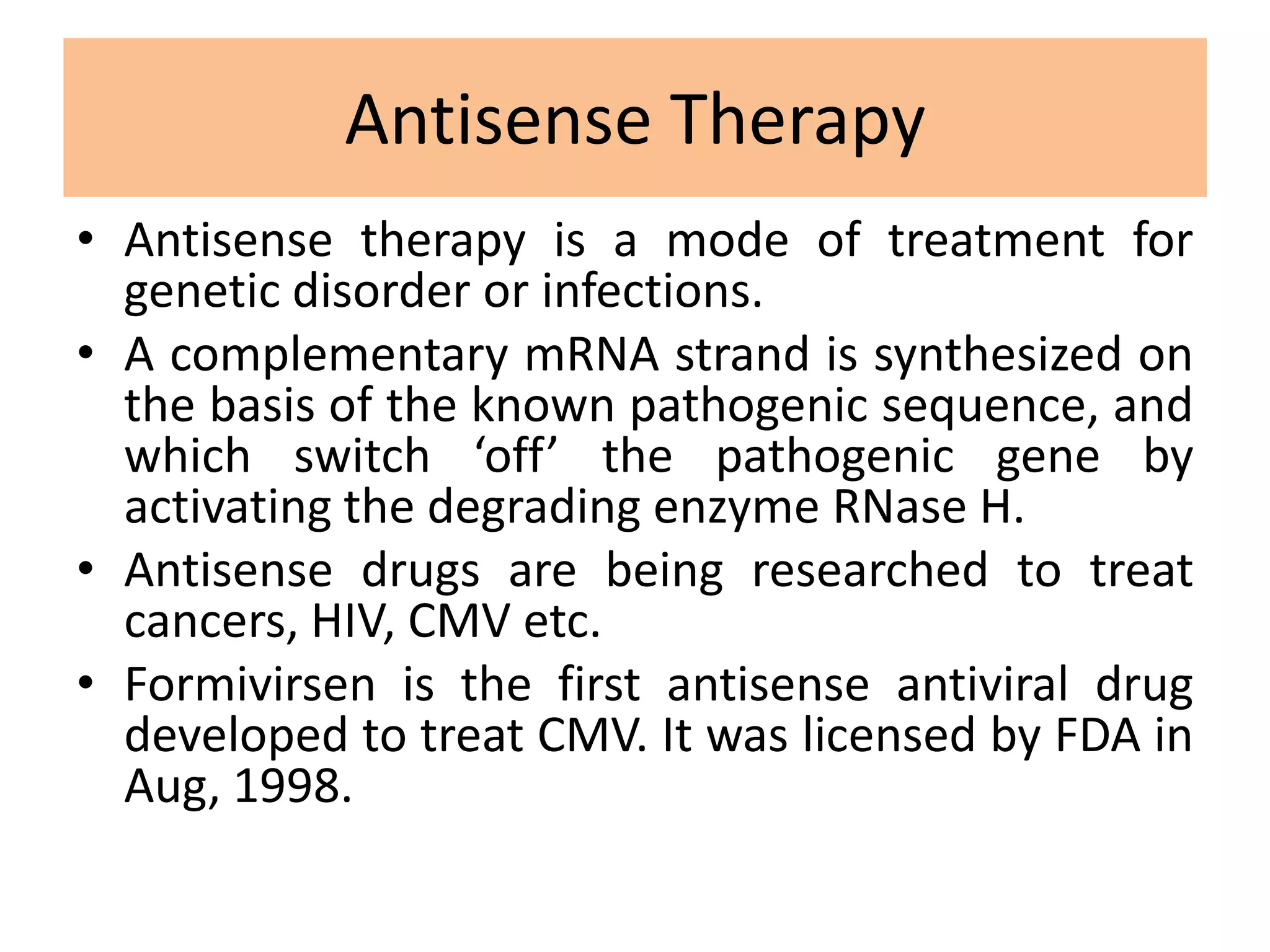 Antisense rna technology | PPTX