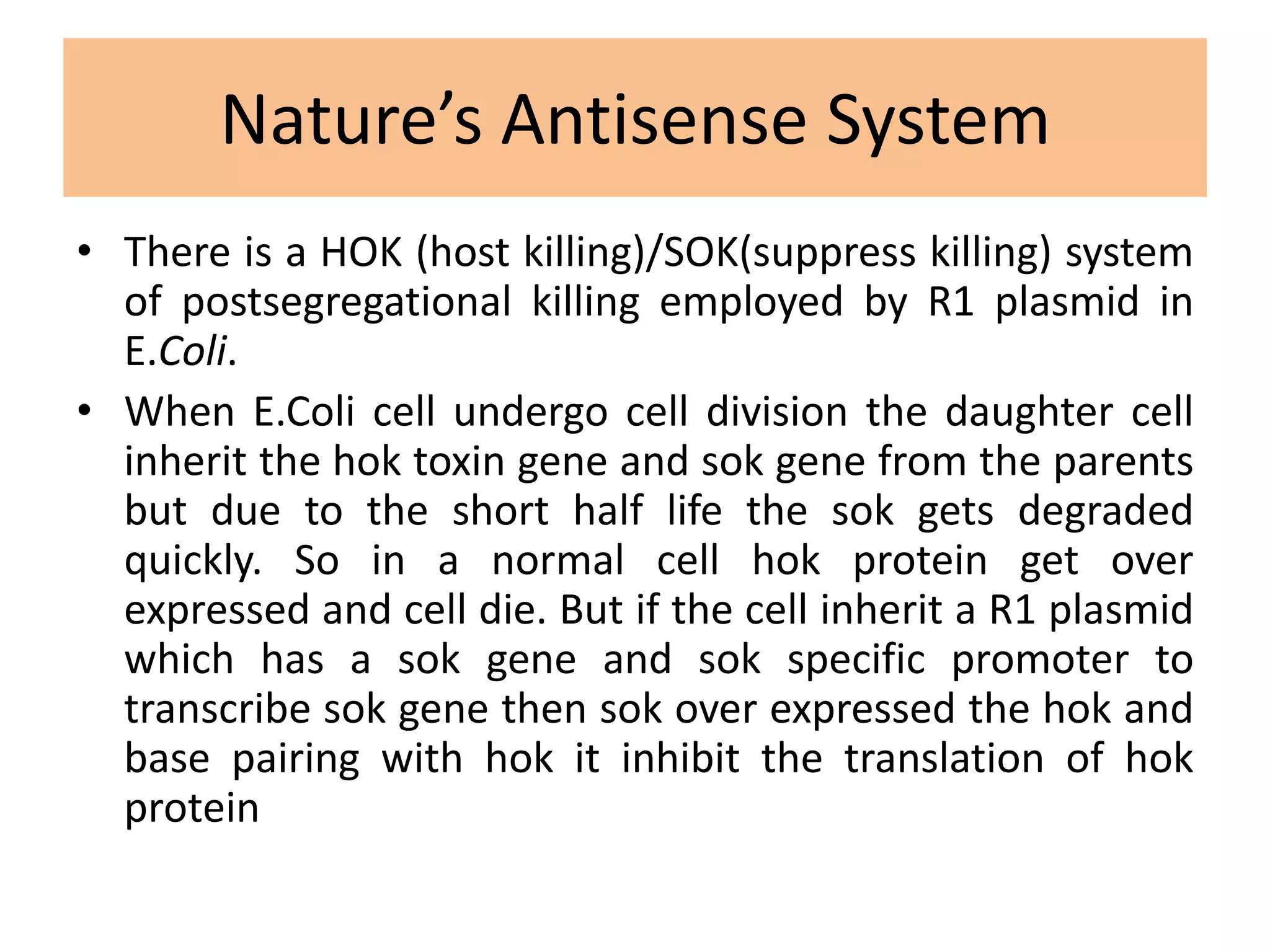 Antisense rna technology | PPTX | Chemistry | Science