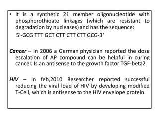 Antisense rna technology | PPTX
