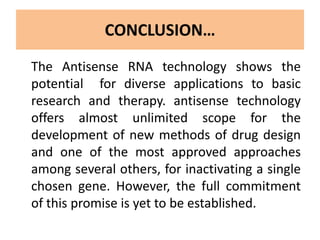 Antisense rna technology | PPTX