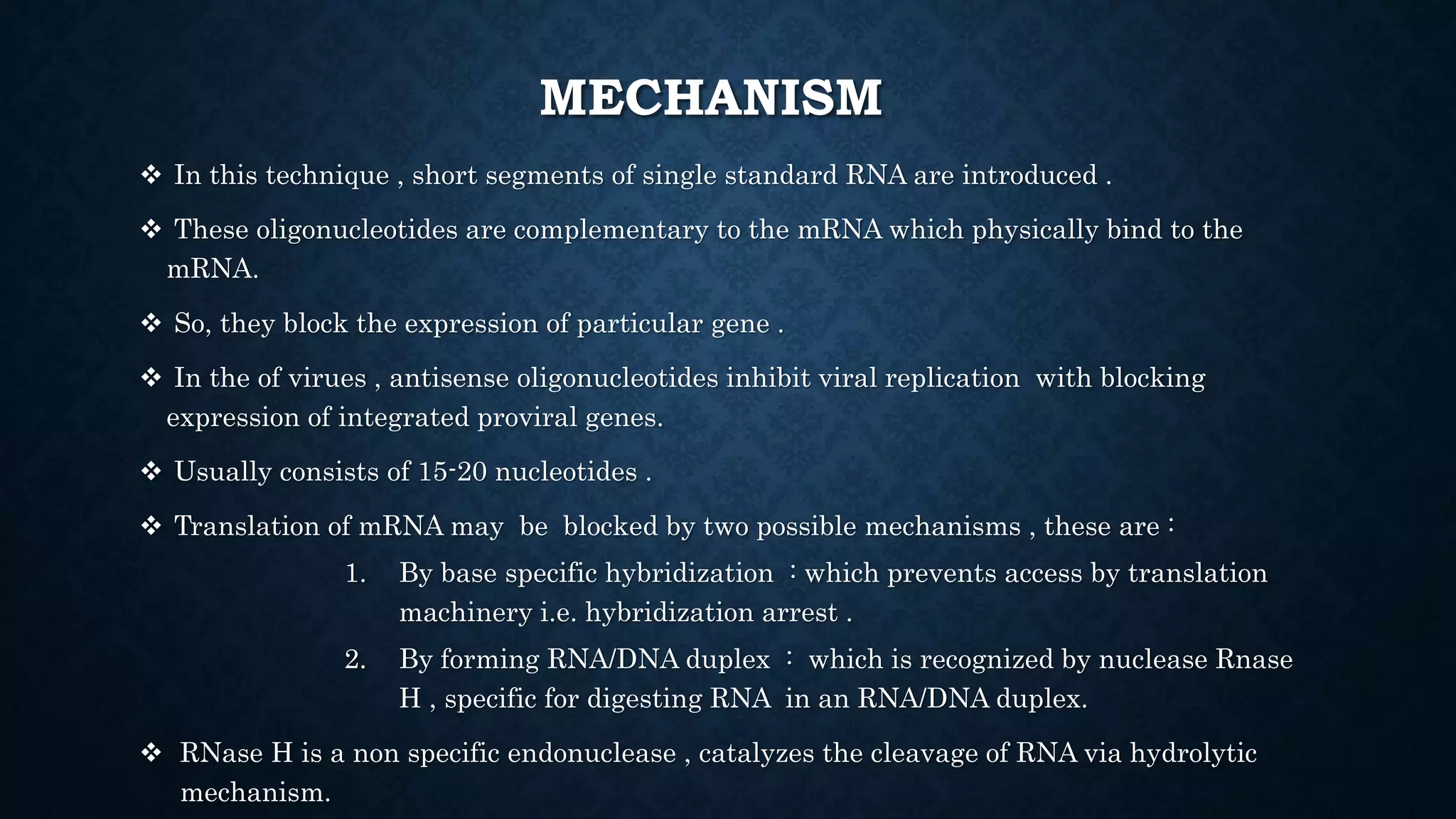 Antisense rna technology | PPTX