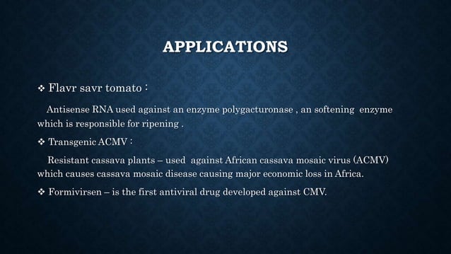 Antisense rna technology | PPTX