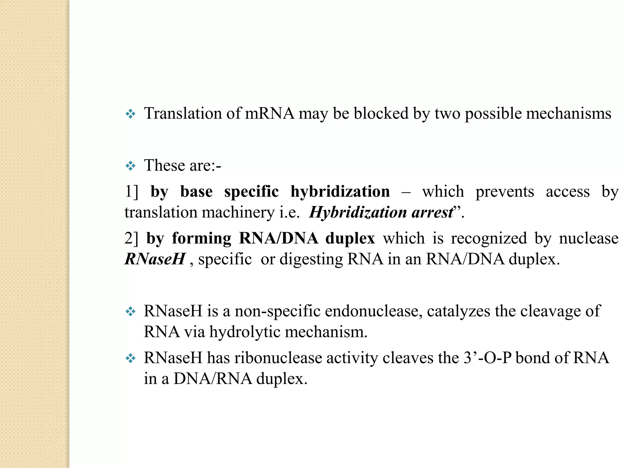 Antisense technologies and antisense oligonucleotides | PPTX