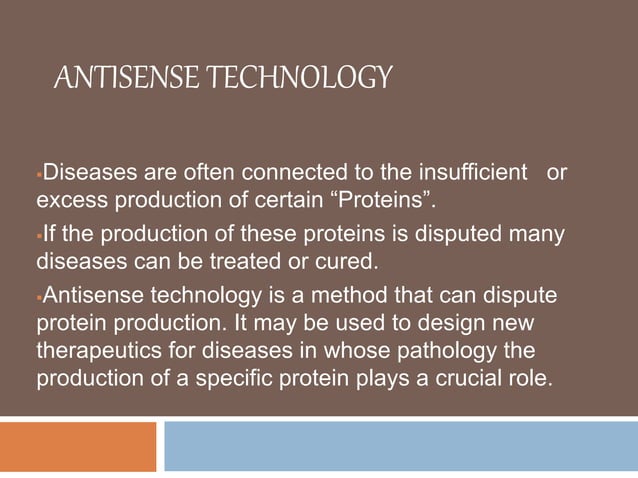 Antisense technology | PPTX