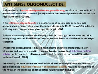 Antisense therapy | PPTX