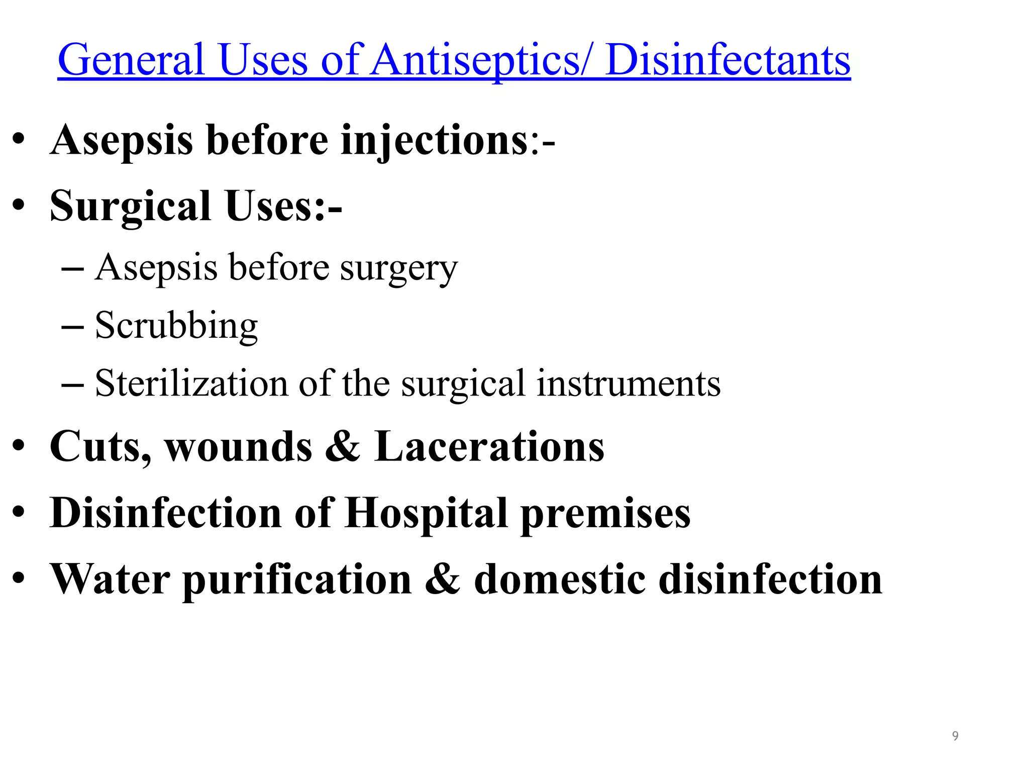 Antisepticanddisinfectant | PPTX