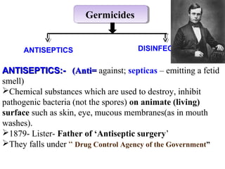 Antiseptic and disinfectant | PPT