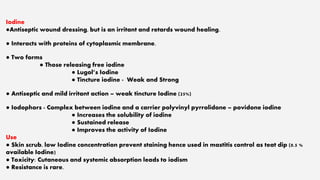 Antiseptic and disinfectant-Dr.Jibachha Sah,M.V.Sc,Lecturer,NPI | PPT
