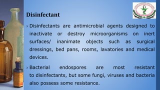 Antiseptic and disinfectant | PPT