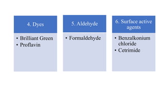 Antiseptic And Disinfectant Presentation of Pharmaceutical Chemistry | PPT