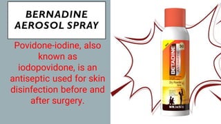 Antiseptic and disinfectant their uses and examples | PDF