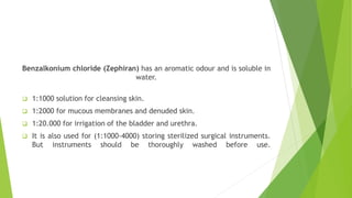 Antiseptic and disinfectants | PPTX