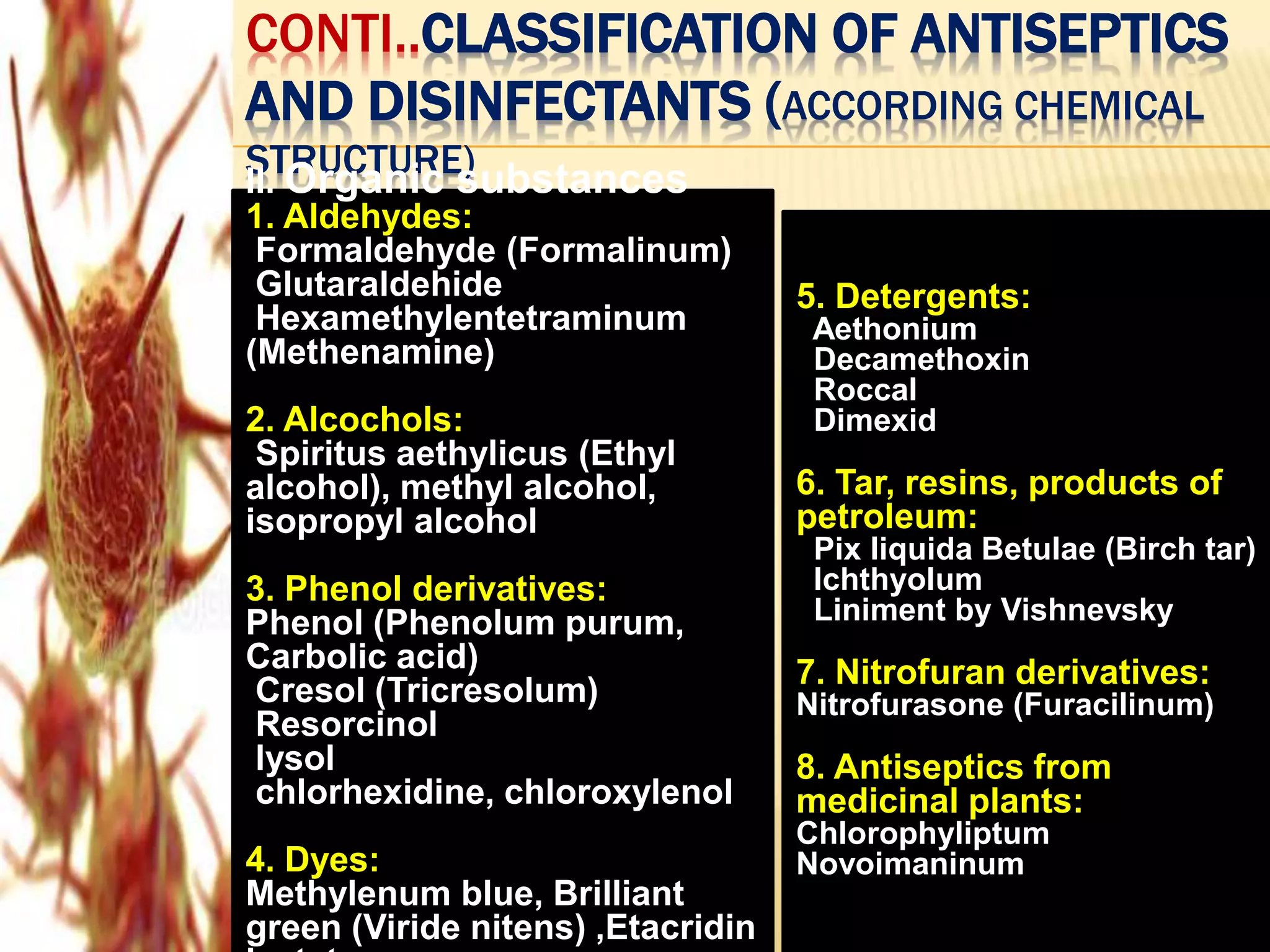 Antiseptic, disinfection and its applications in dentistry | PPTX