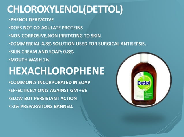 Antiseptic drugs,disinfectants and antibiotics. | PPTX | Skin and ...