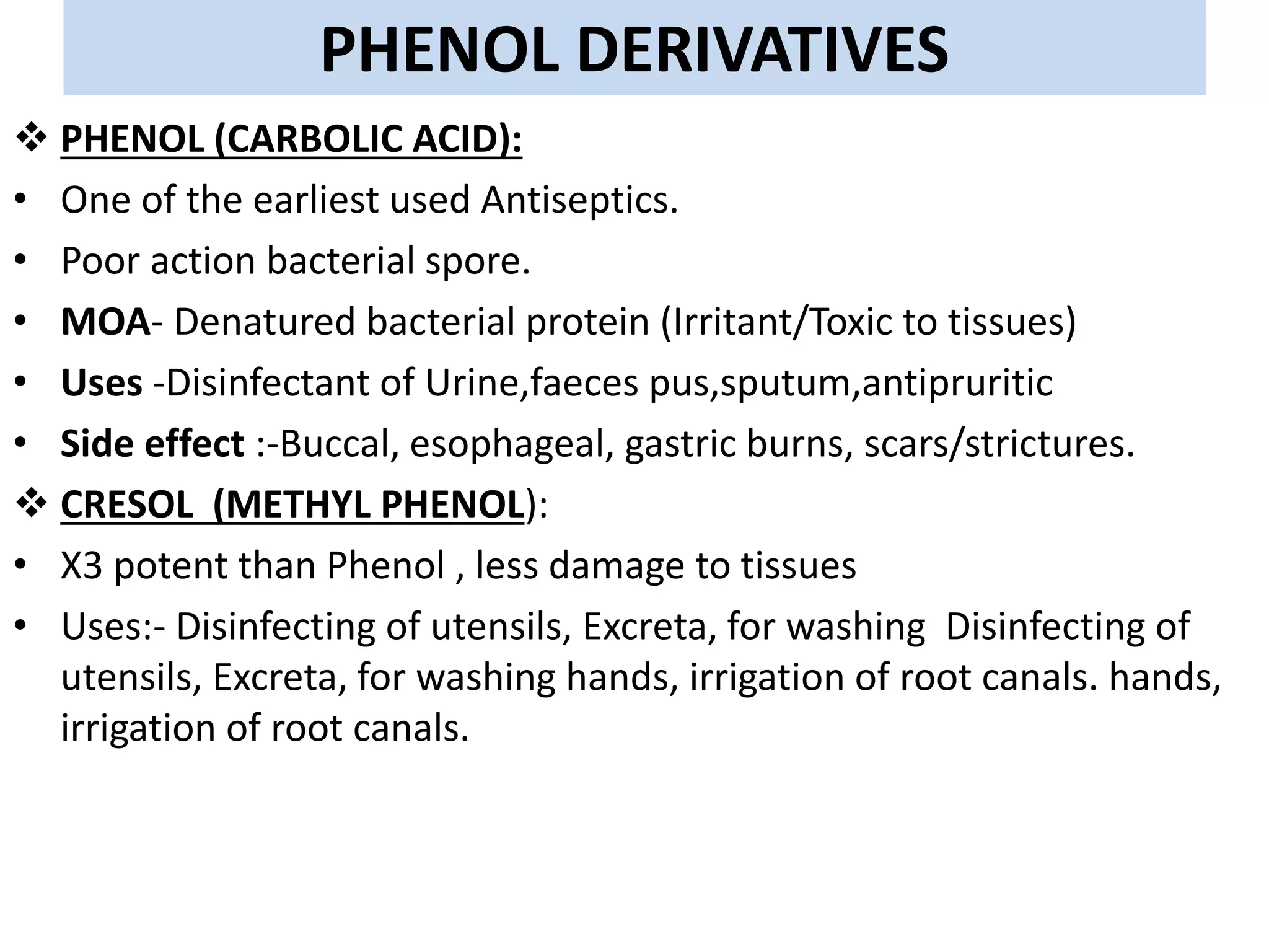 Antiseptics and disinfectant | PPTX