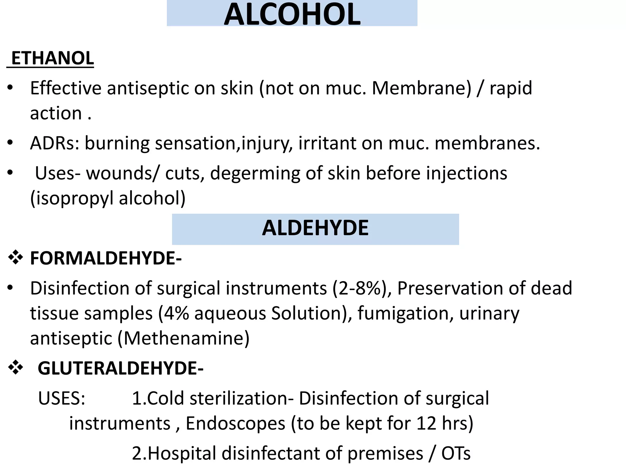 Antiseptics and disinfectant | PPTX