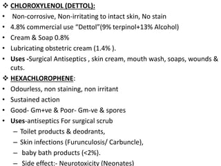 Antiseptics and disinfectant | PPTX