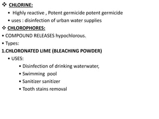 Antiseptics and disinfectant | PPTX
