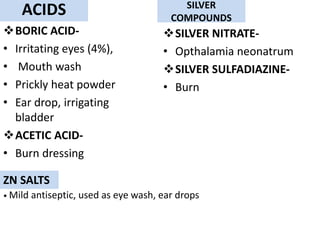Antiseptics and disinfectant | PPTX