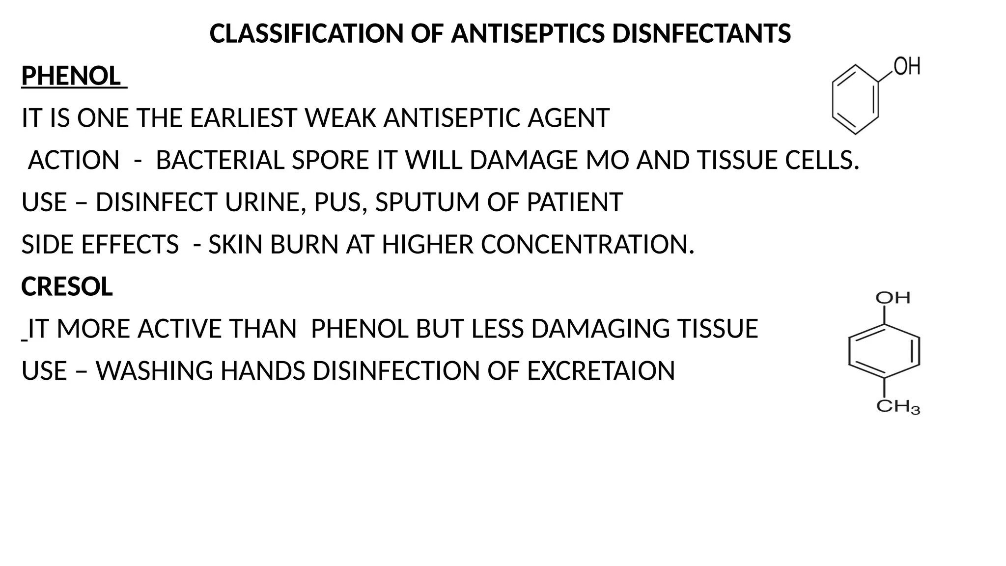 pharmacology of commonly used antiseptics and disinfectants | PPTX