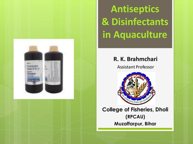Antiseptics and disinfectants in aquaculture | PDF | Infectious ...