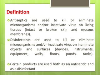Antiseptics and disinfectants in aquaculture | PDF
