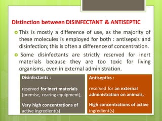 Antiseptics and disinfectants in aquaculture | PDF