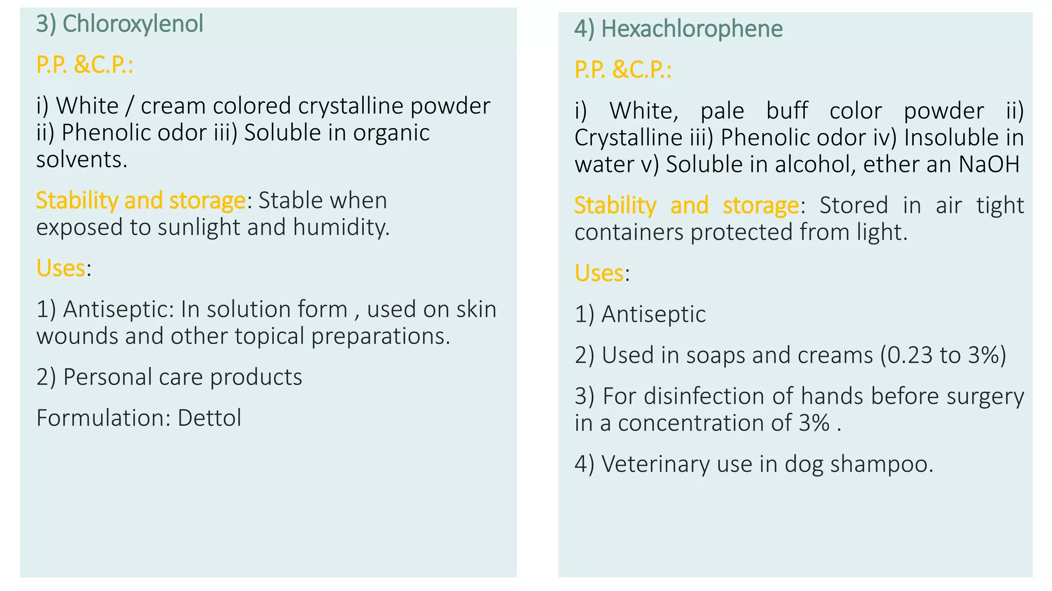 Antiseptics and disinfectants | PPTX