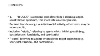 Antiseptics and Disinfectants PRESENTATION.pptx