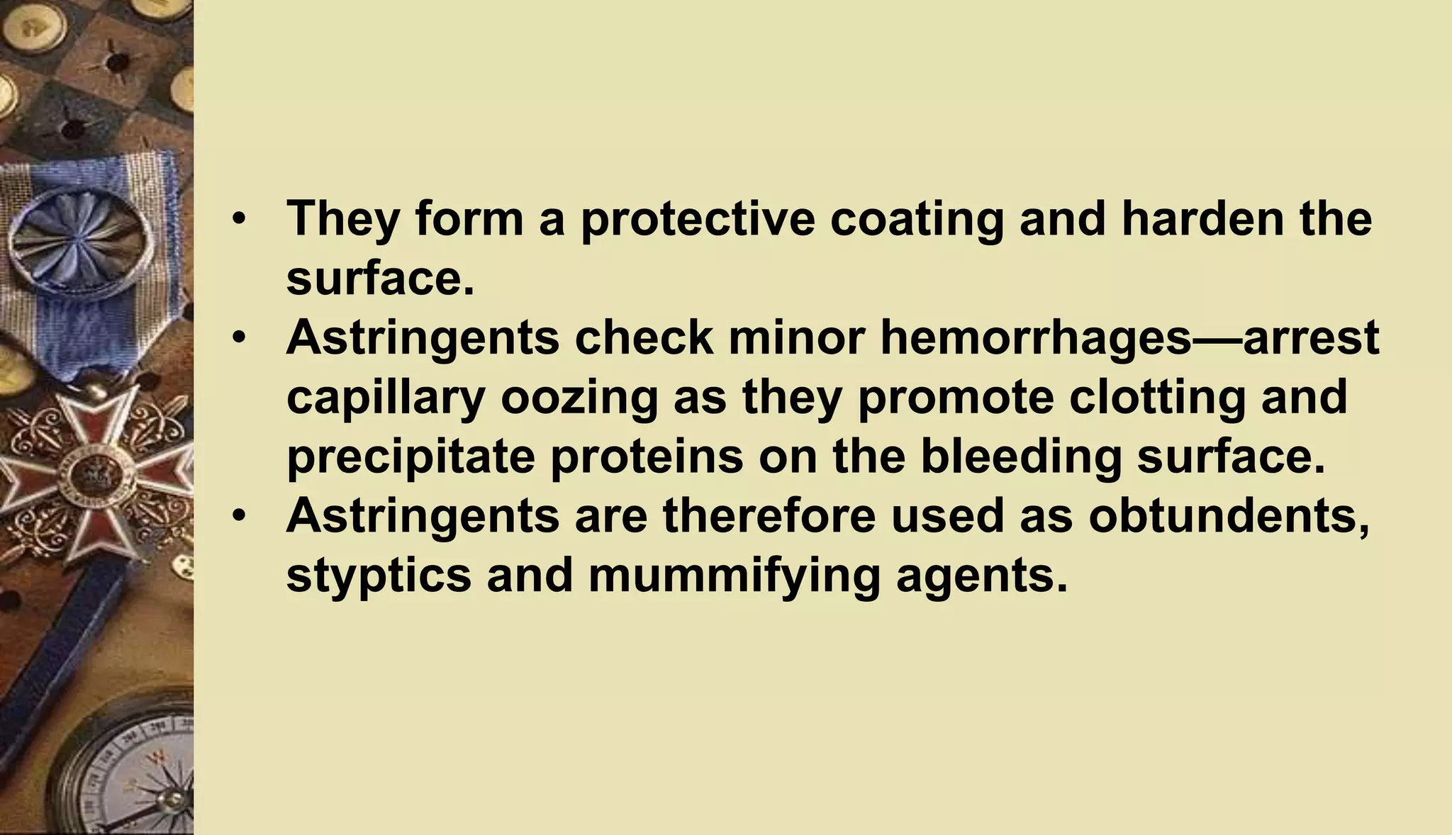 Antiseptics, astringents and sialogogues | PPTX