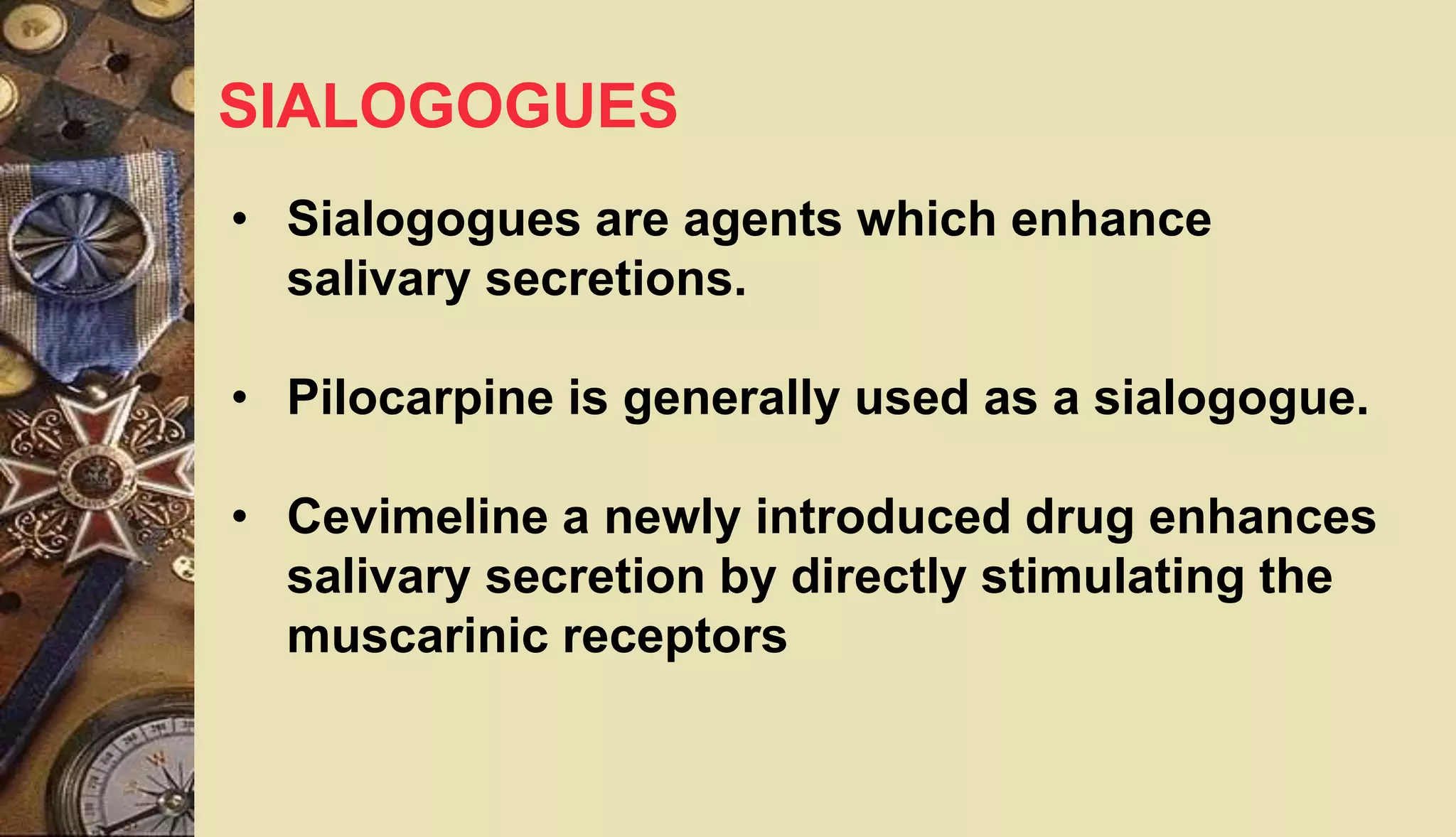 Antiseptics, astringents and sialogogues | PPTX