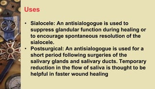 Antiseptics, astringents and sialogogues | PPTX