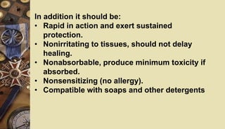 Antiseptics, astringents and sialogogues | PPTX