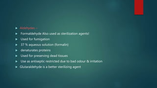 Antiseptics, disinfectants and insecticides | PPTX