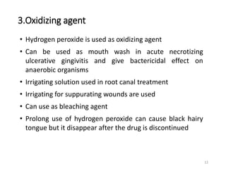 Antiseptics used in dentistry | PPTX