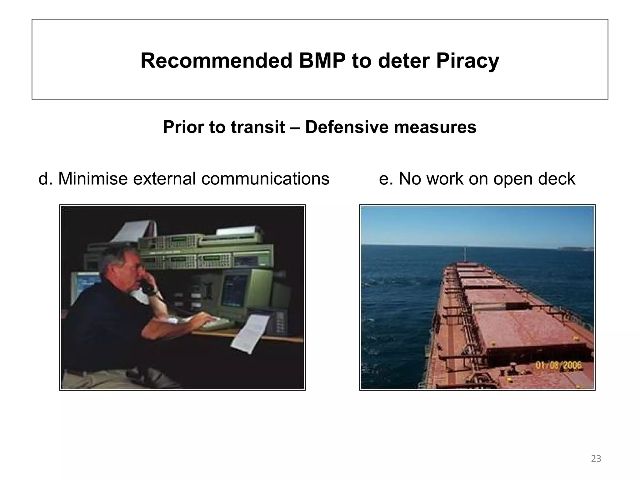 Anti ship piracy training | PPT