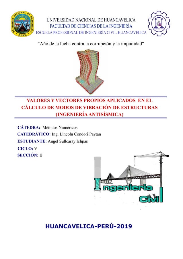 Cálculo De Modos De Vibración De Una Estructura De Varios Grados De