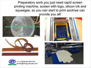 Anti slip rubber gloves screen printing machine | PPT