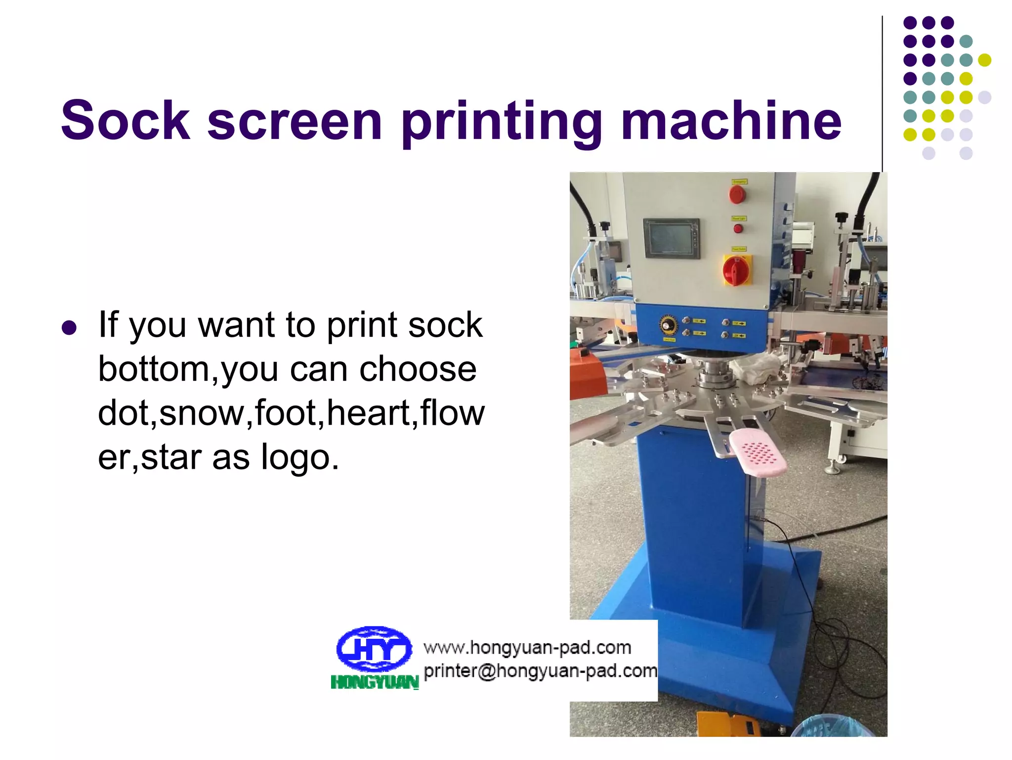 Anti slip sock screen printing machine | PDF