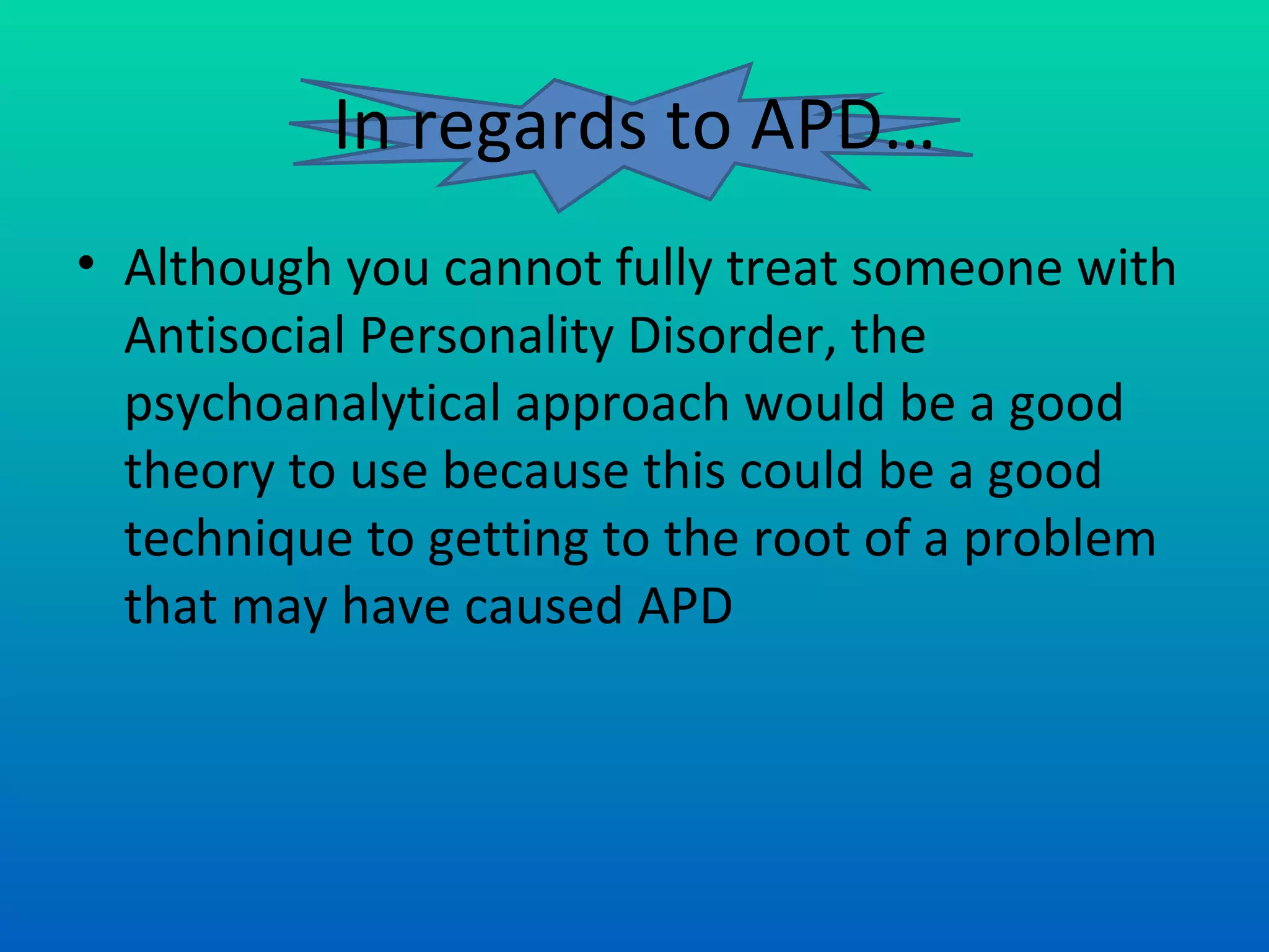 Antisocial personality disorder | PPT