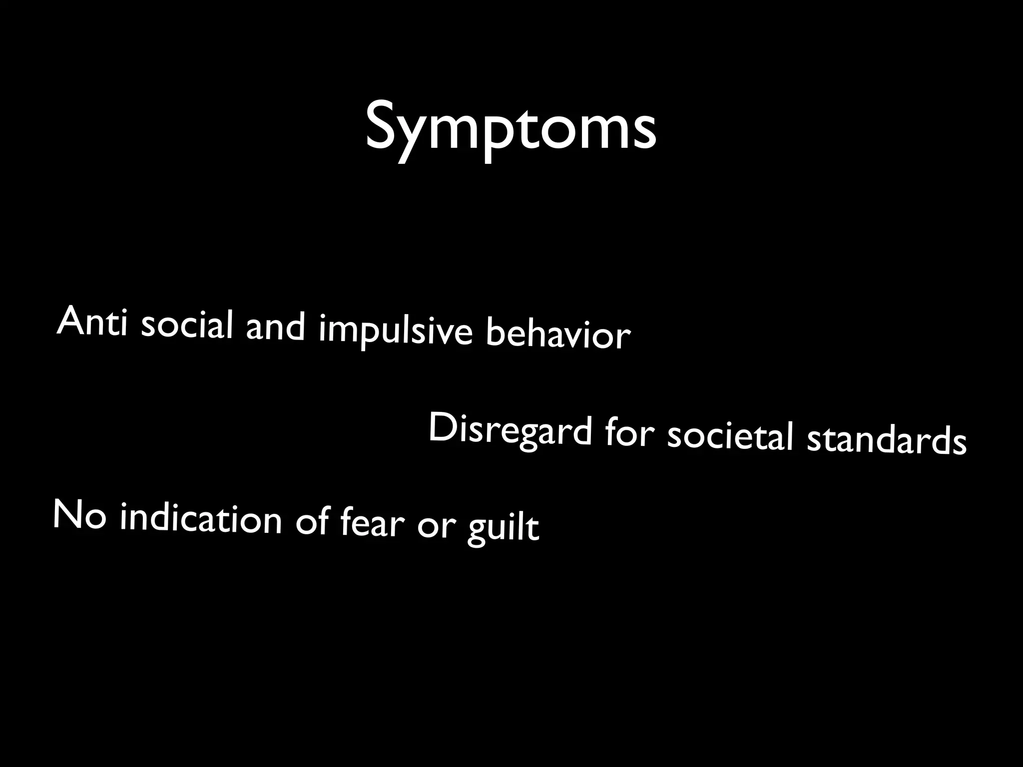 Anti social personality disorders | KEY