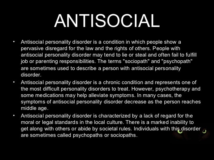 Antisocial powerpoint